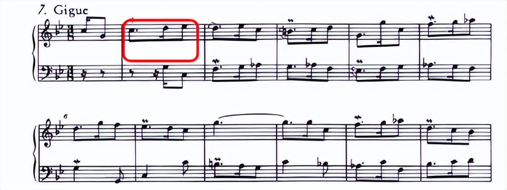 Concretely analyze the performance method of Bach's "French Suite ...