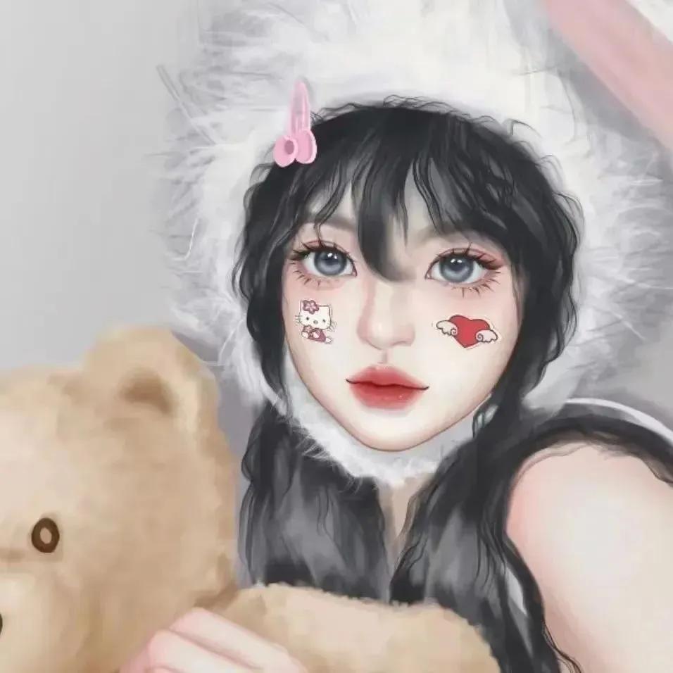 The quiet life of "hand-painted avatar girl" is suitable for you to ...