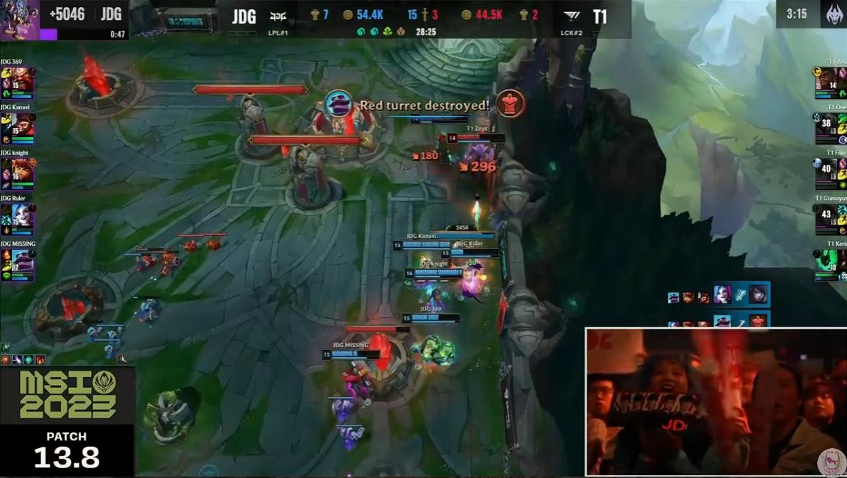 MSI's strongest battle? JDG abused the spring team to destroy T1 and won the first game strongly ...