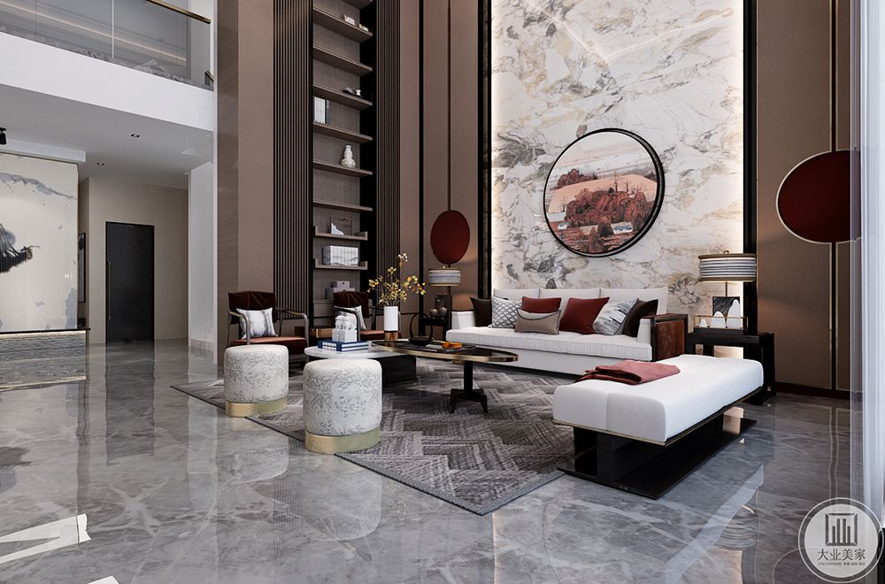 468 square meters of new Chinese style and the softness of wood to ...