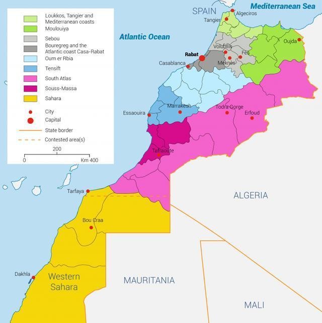 Morocco water resources and river system map - iNEWS