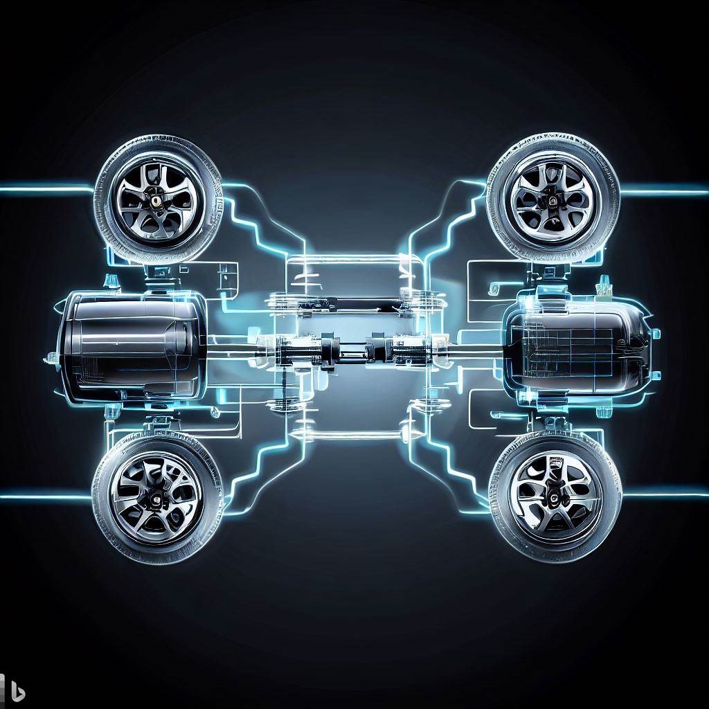 The four-wheel drive mode of the car is revealed, full-time, part-time ...