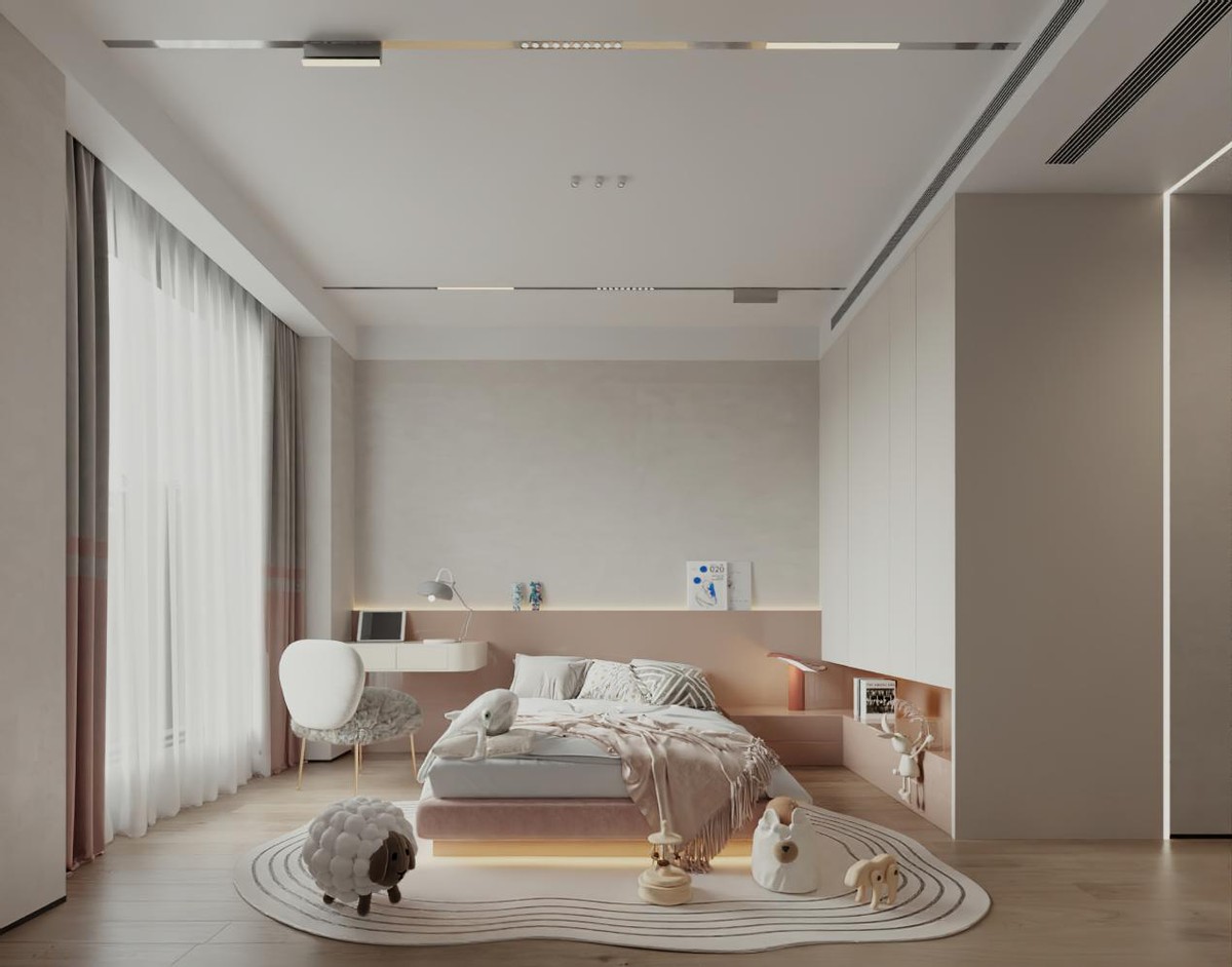 230㎡Modern flat floor, functional home design - iNEWS