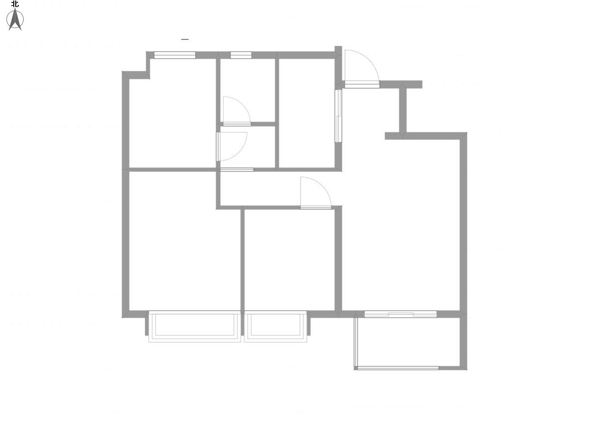 The 90-square-meter modern three-bedroom, Morandi's living room is warm ...