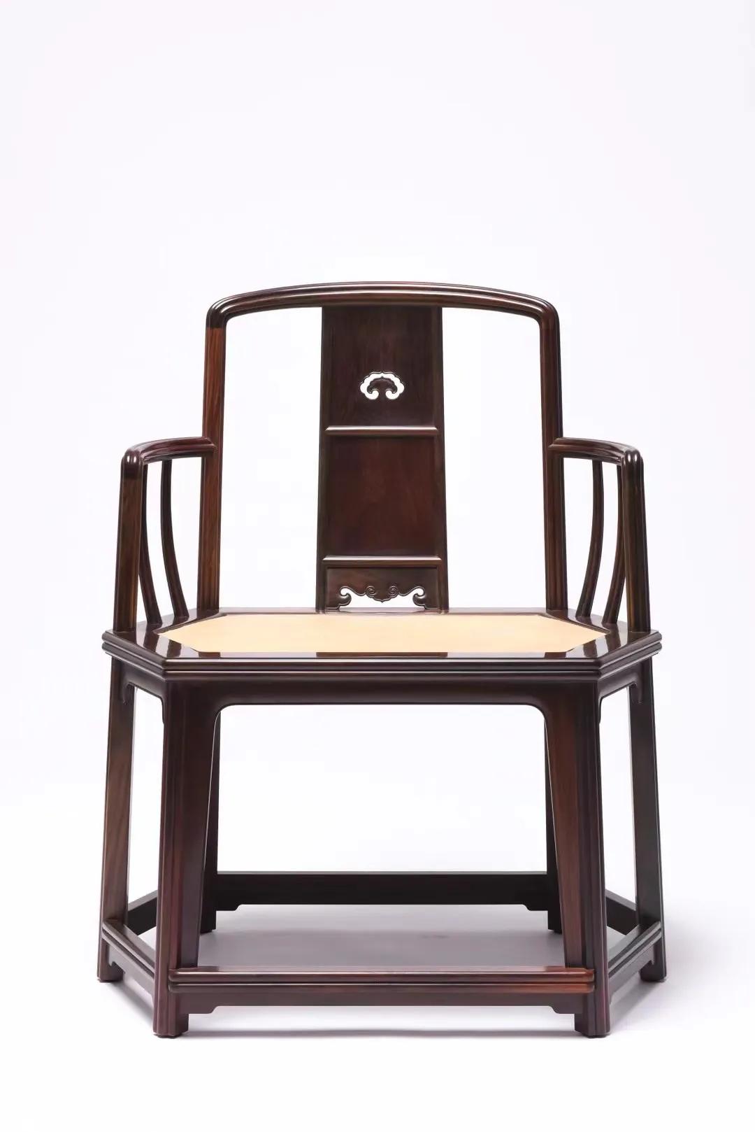 Big red rosewood unsupplemented hexagonal chair master chair - iNEWS