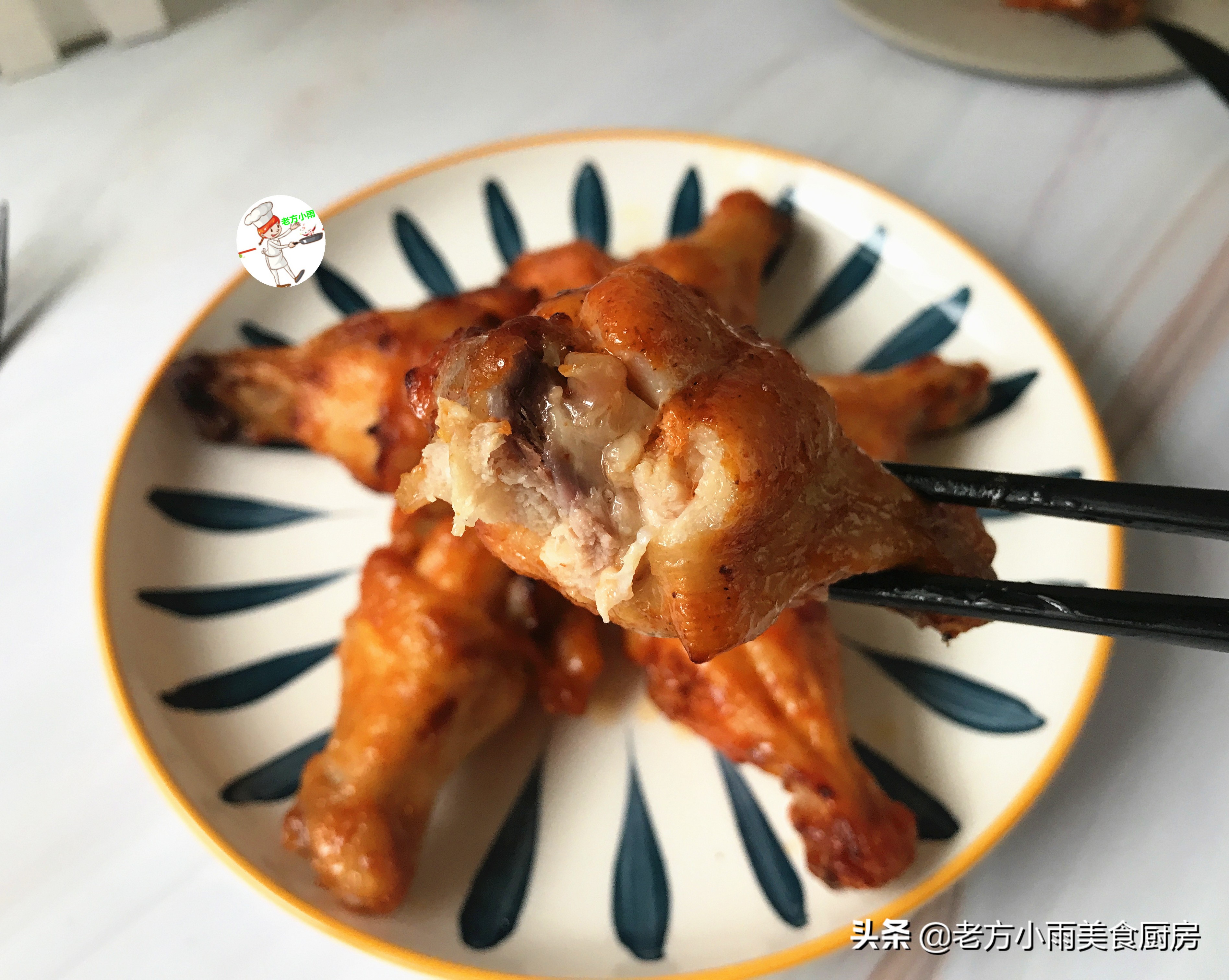 Two simple steps to teach you to make oil-free roasted wing roots at ...