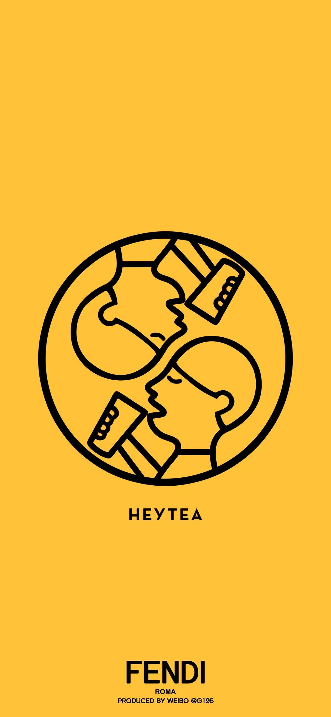HEYTEA co-branded FENDI mobile wallpaper screensaver - iNEWS