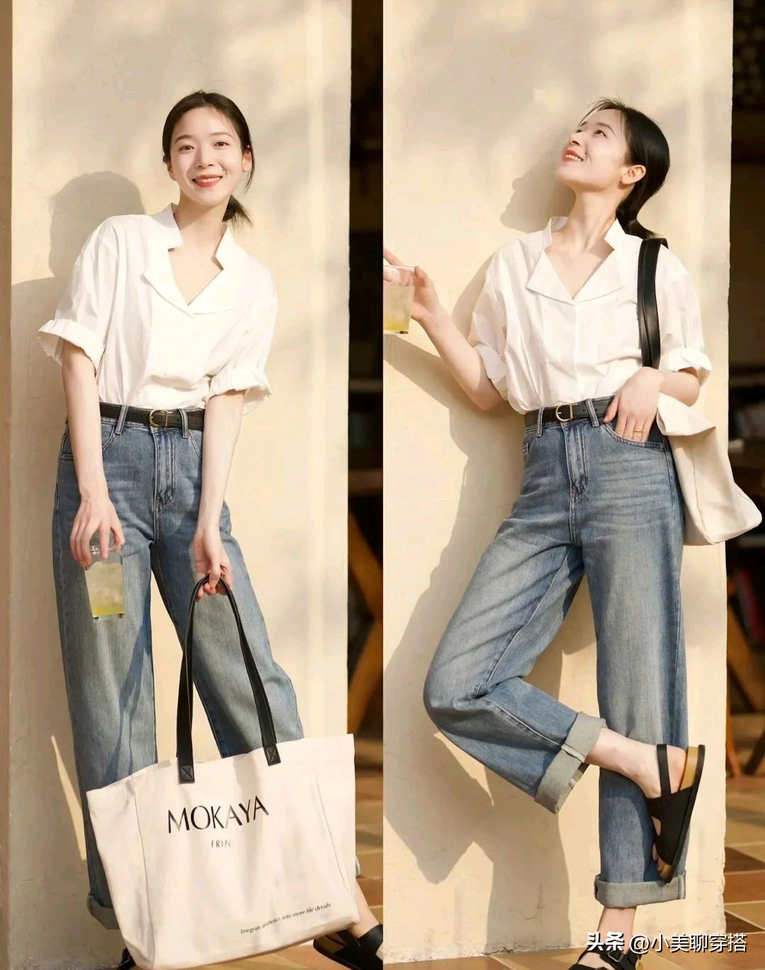 I like her simple style of dressing, it is comfortable, lazy and good ...