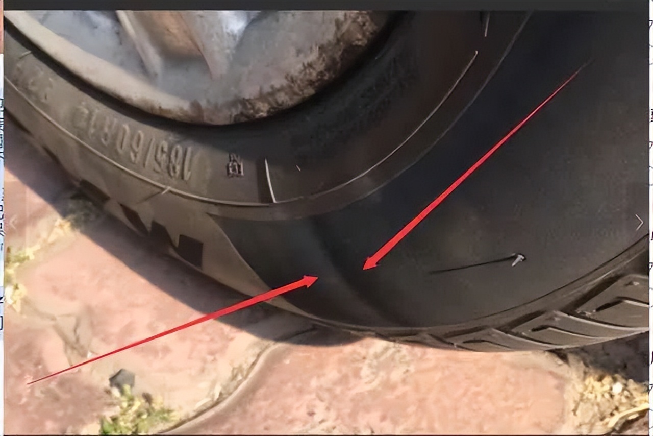 There are grooves in the sidewall of the tire, every tire has it, does ...