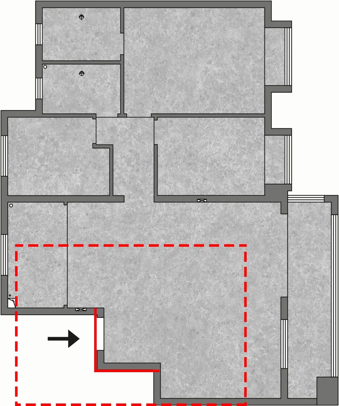 To save the tasteless L-shaped entrance, start from these 3 steps, the ...