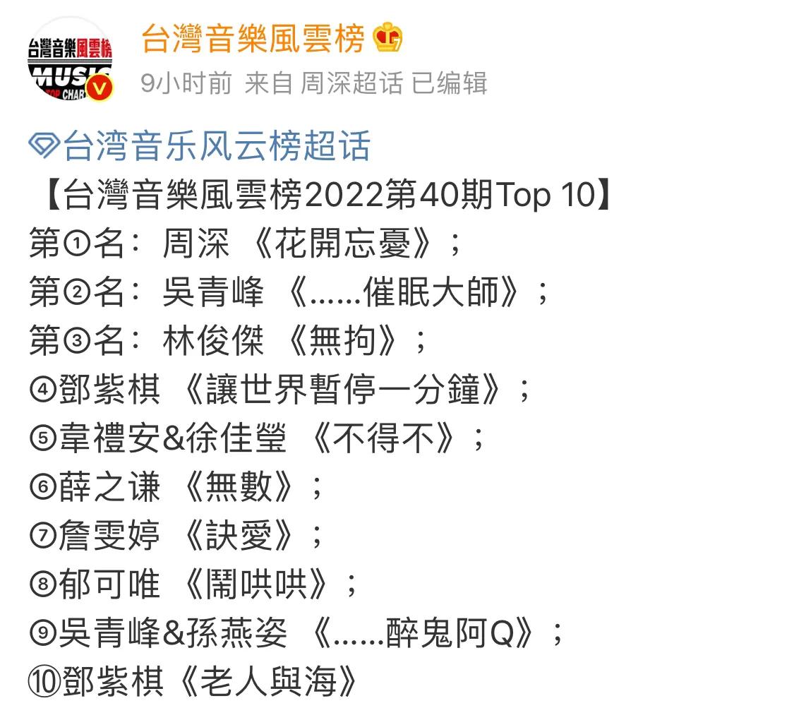 Zhou Shen's new song "Blossoms and Forgetting Worry" simultaneously ...