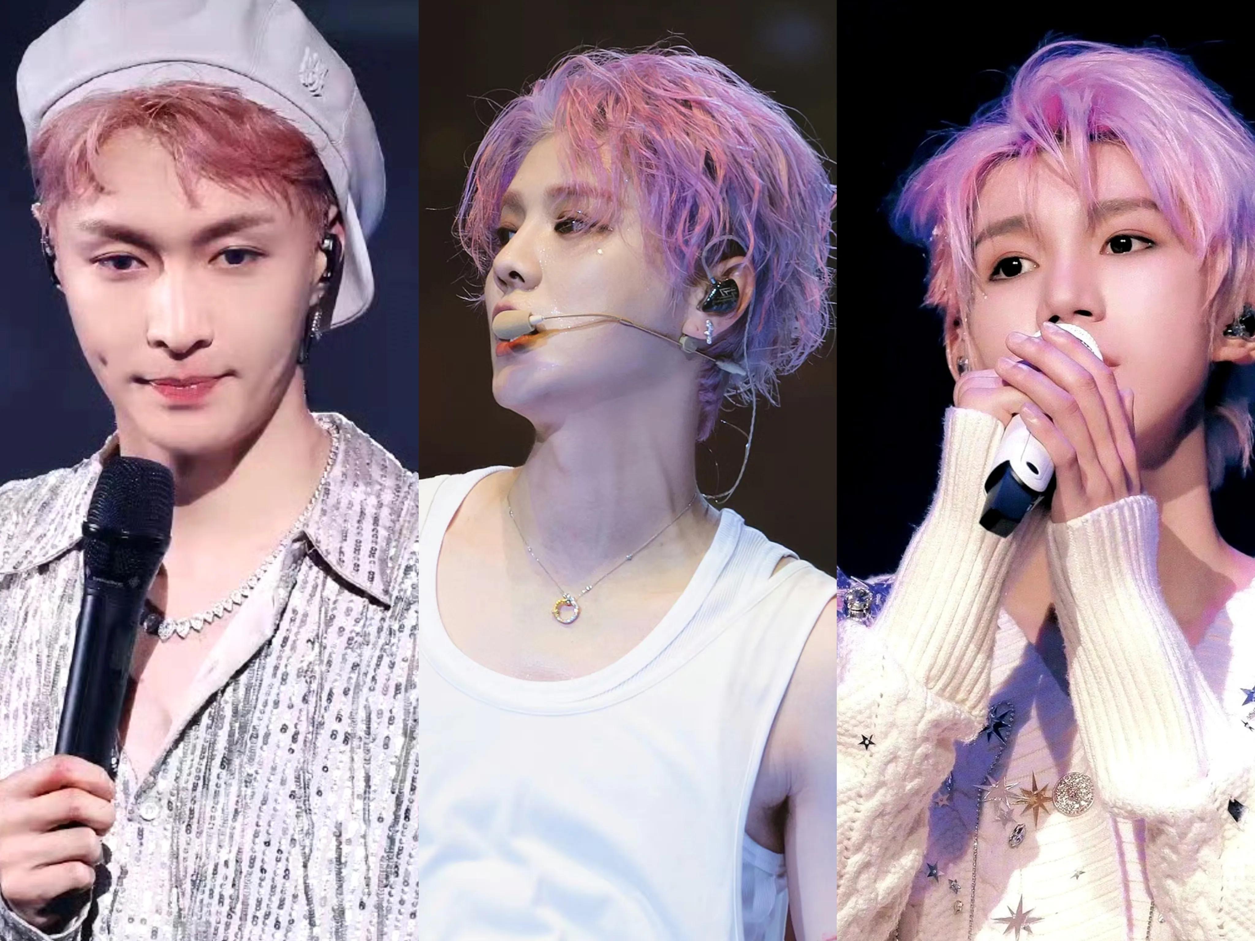 Stunning hair color at the three top concerts of Lu Han, Zhang Yixing ...