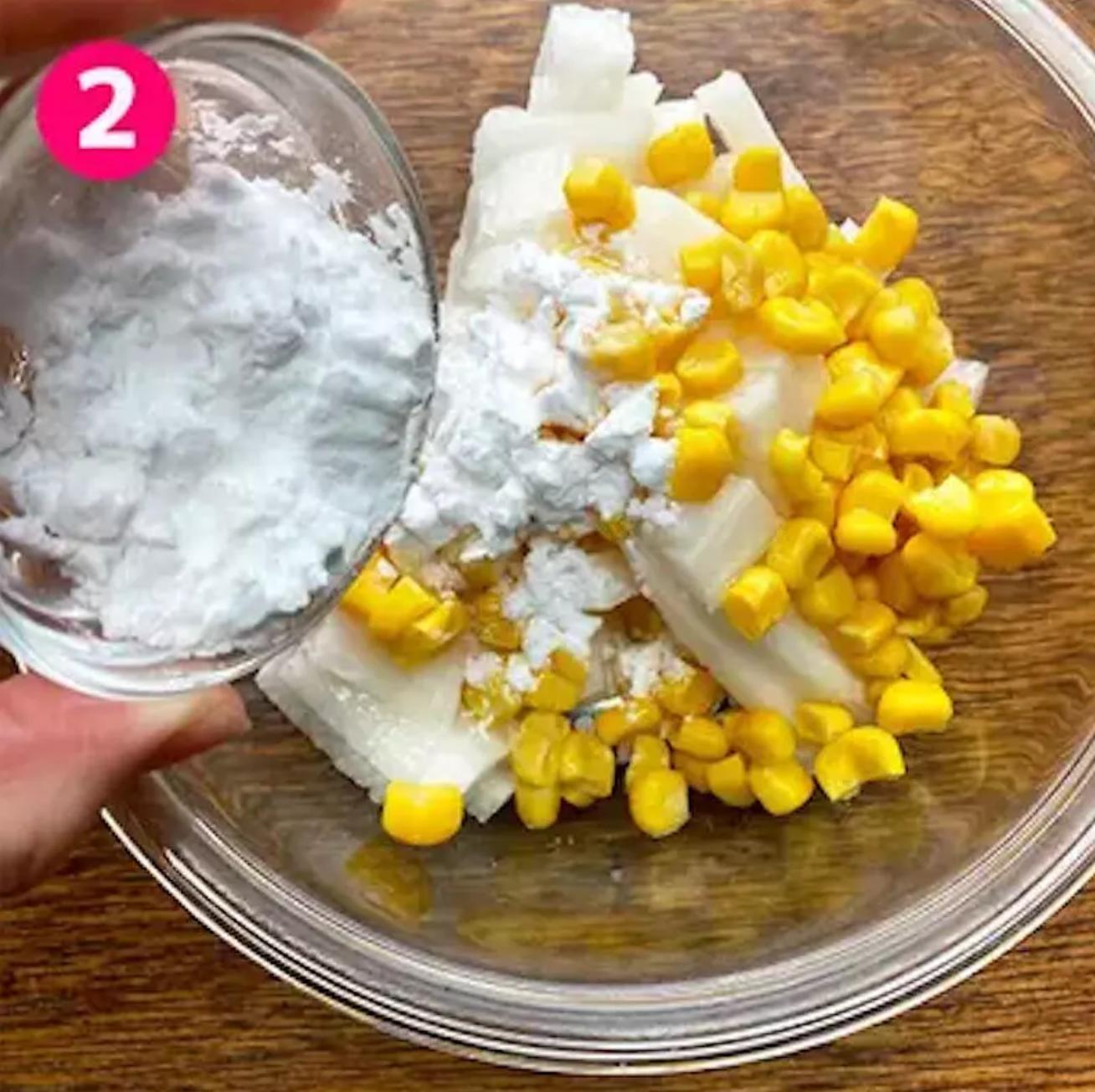 Crispy and fluffy "Yam Burrito"! Mix all ingredients and cook until ...