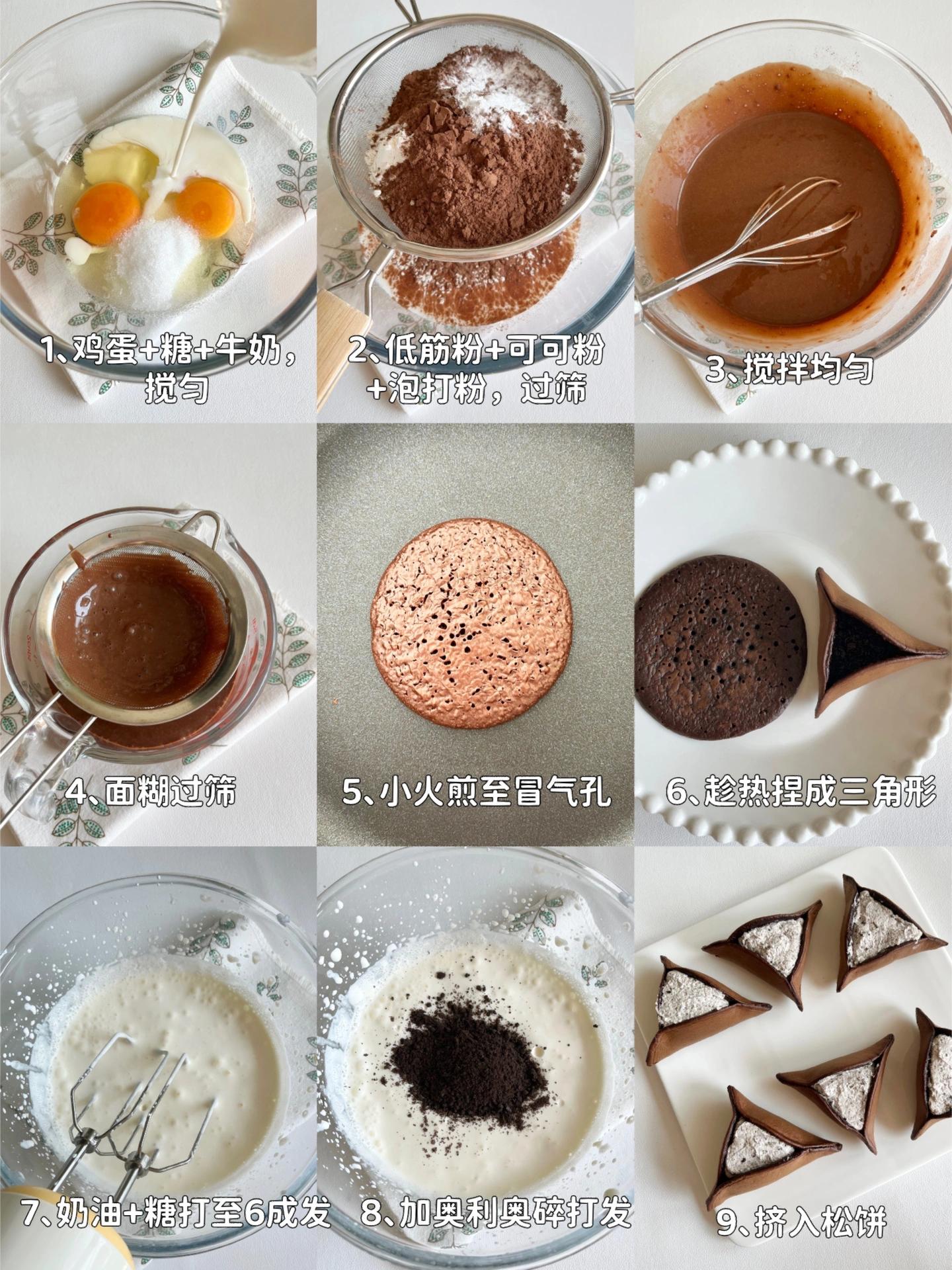 Oreo triangle muffins, soft and delicious, easy to make, no matter how ...