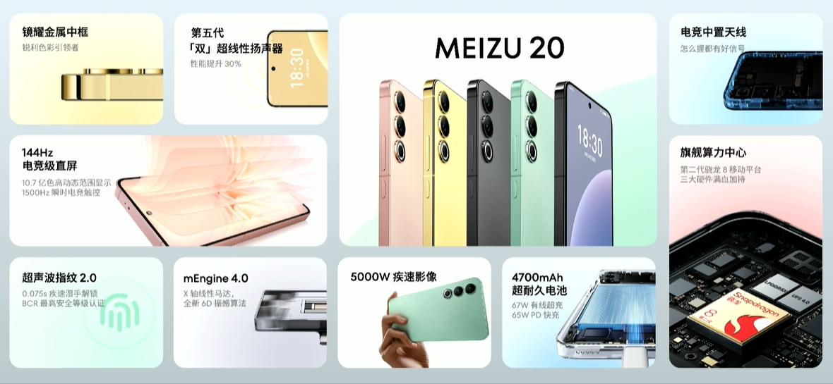 From 2999! List of Meizu 20 series configuration information, Flyme10 welcomes innovation at the ...