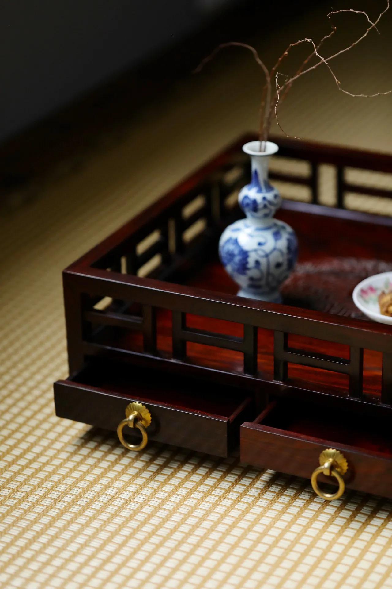 Small leaf rosewood × silver wire inlay - iNEWS