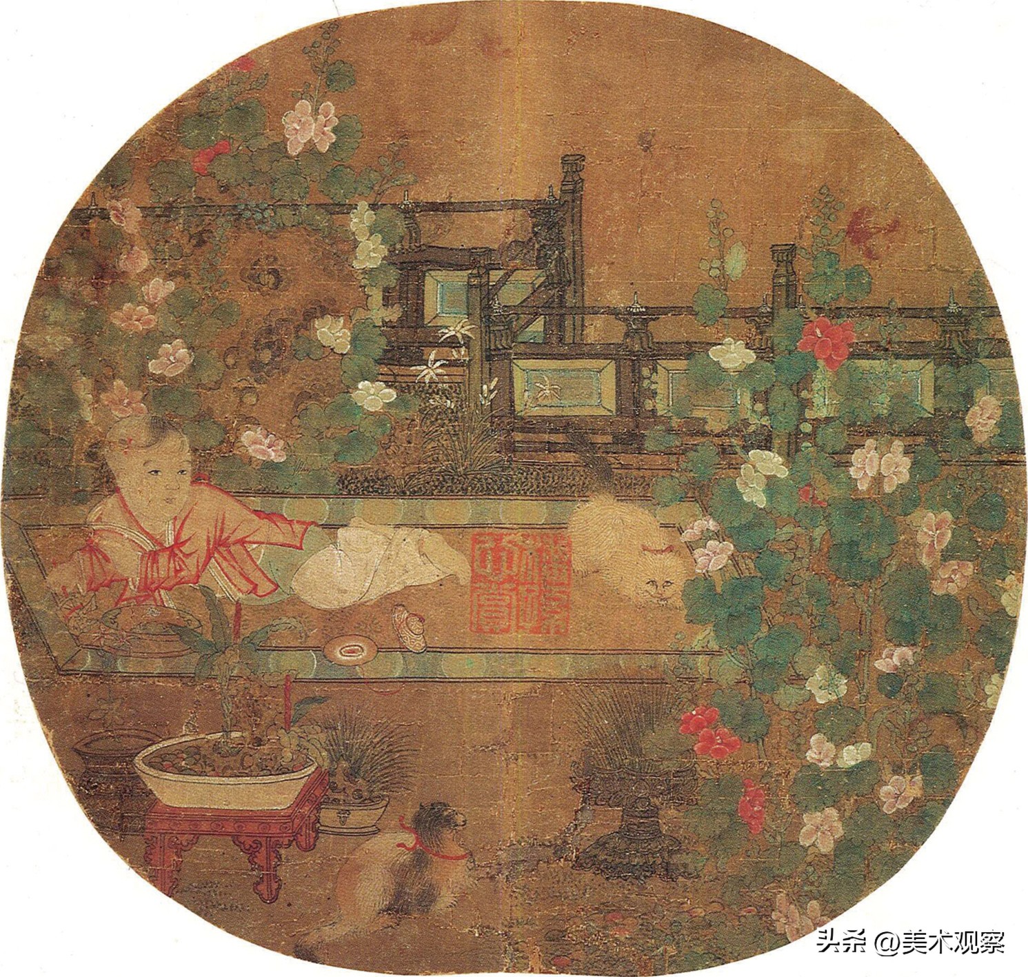 Song Dynasty Dragon Boat Festival Painting Fan and Festival Visual ...
