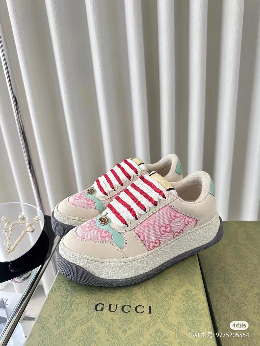 Gucci Gucci new screener platform bread sneakers - iNEWS