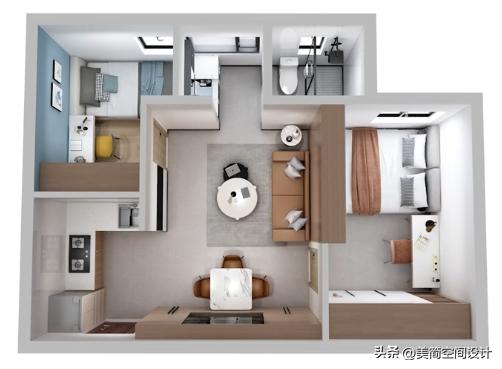 Super small apartment 32 square meters to transform two bedrooms - iNEWS