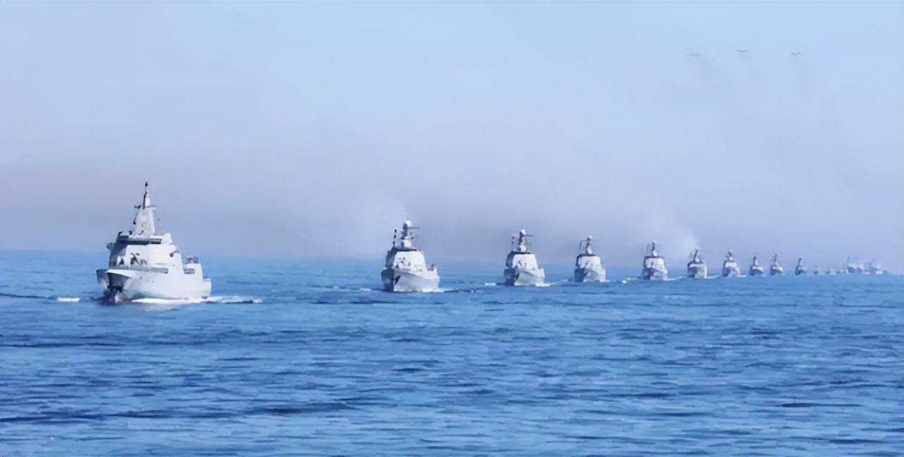 The 106 Yan'an ship participated in the training, and the 055 type ...