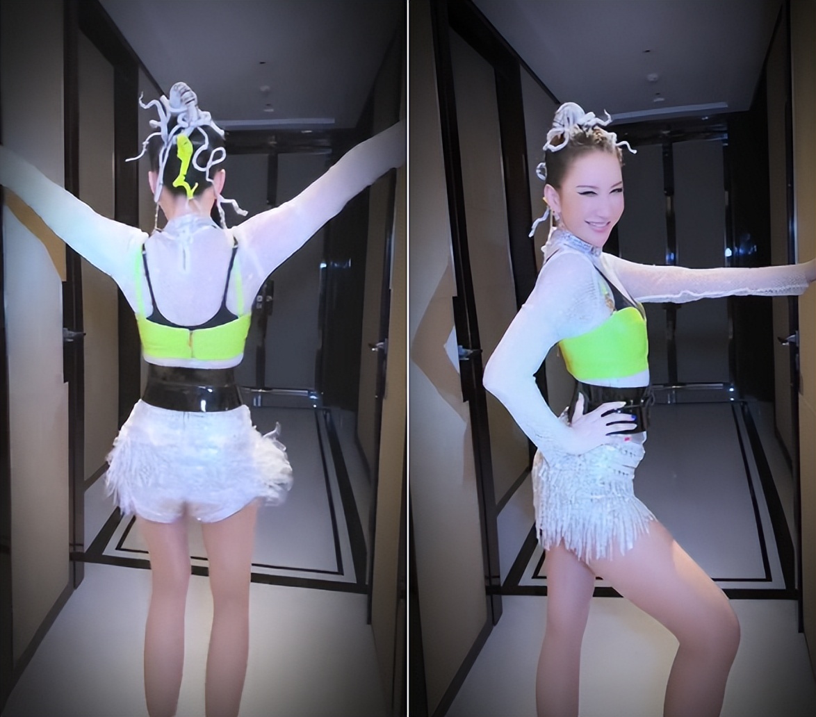 "Diva" Coco Li dances!The see-through underwear is too fashionable to ...