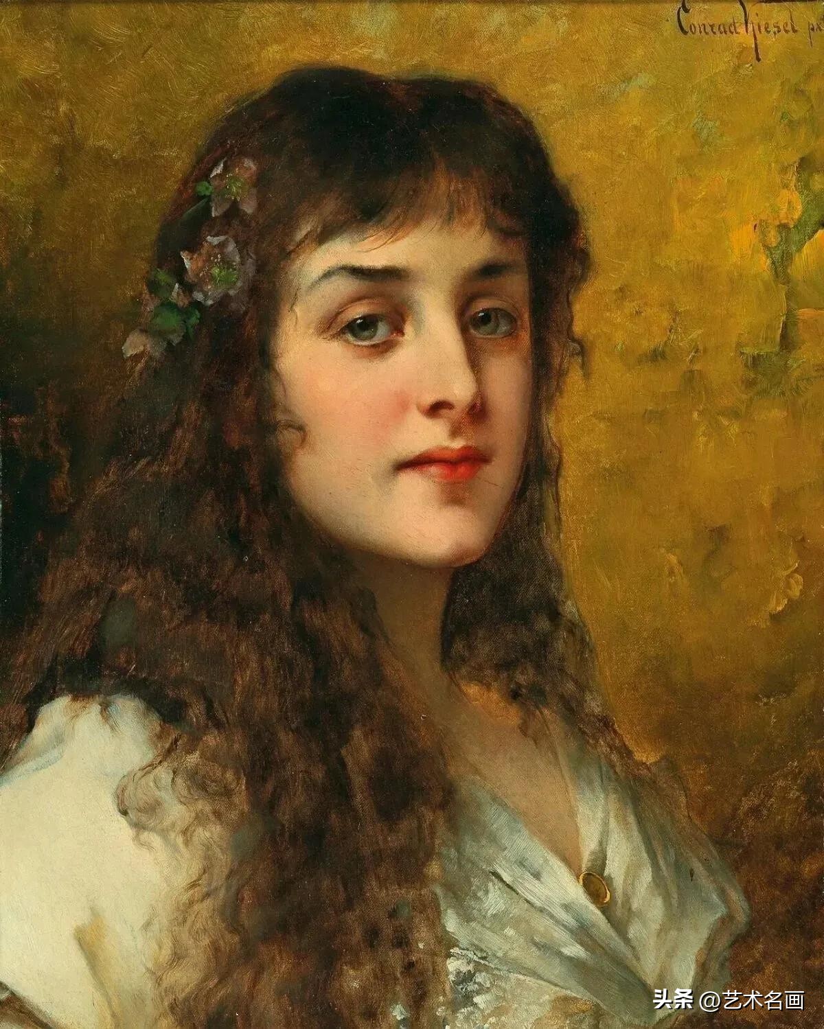 Classical, beautiful and delicate oil paintings of beautiful women ...