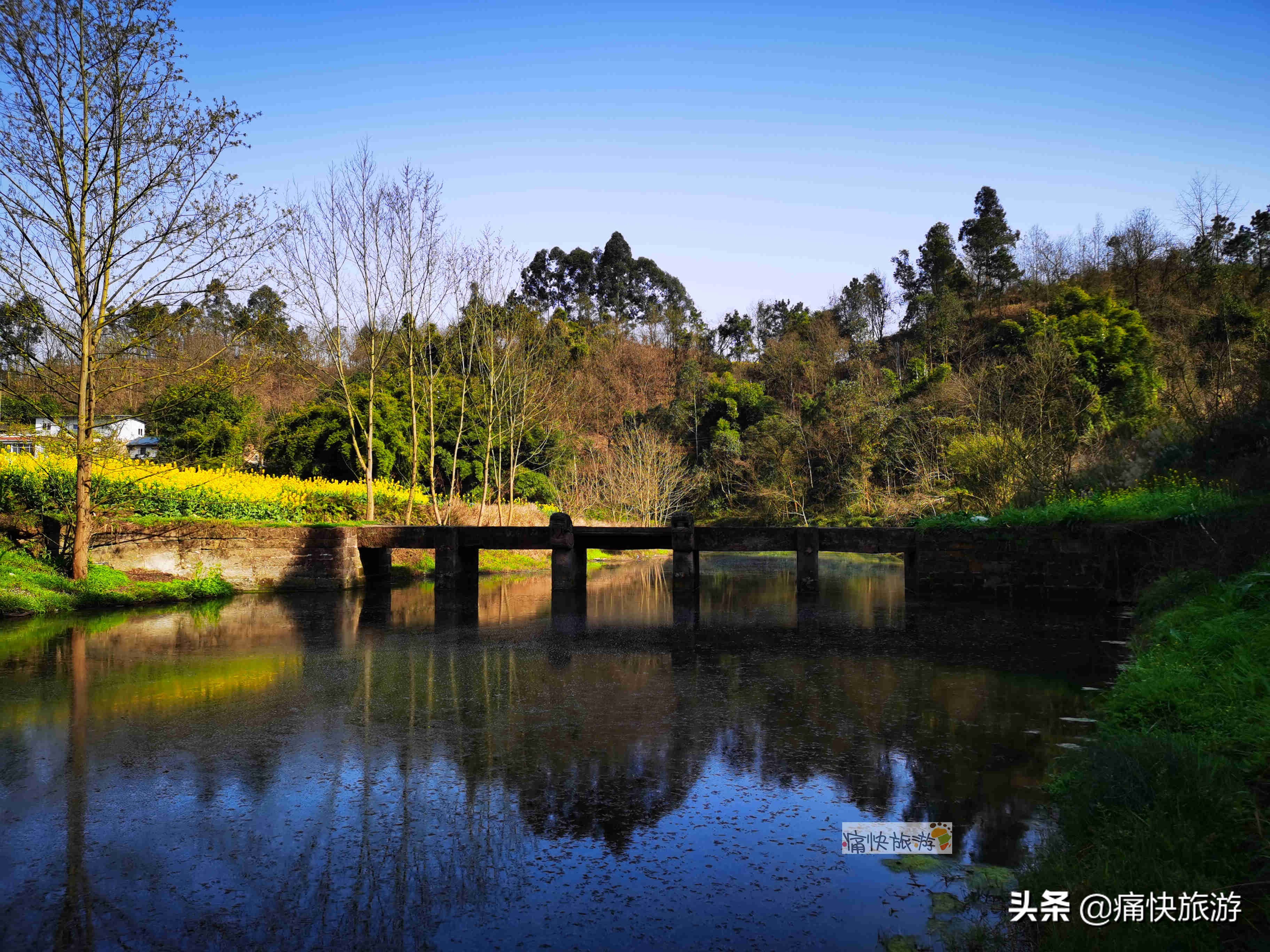 Walking in Zigong: In the Spring of the Meixi Bridge on the Wangzi ...