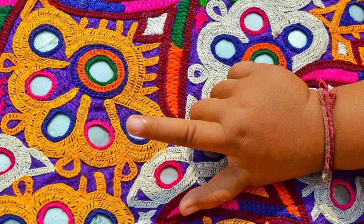 The historical origin of embroidery in Gujarat, India, as well as its ...