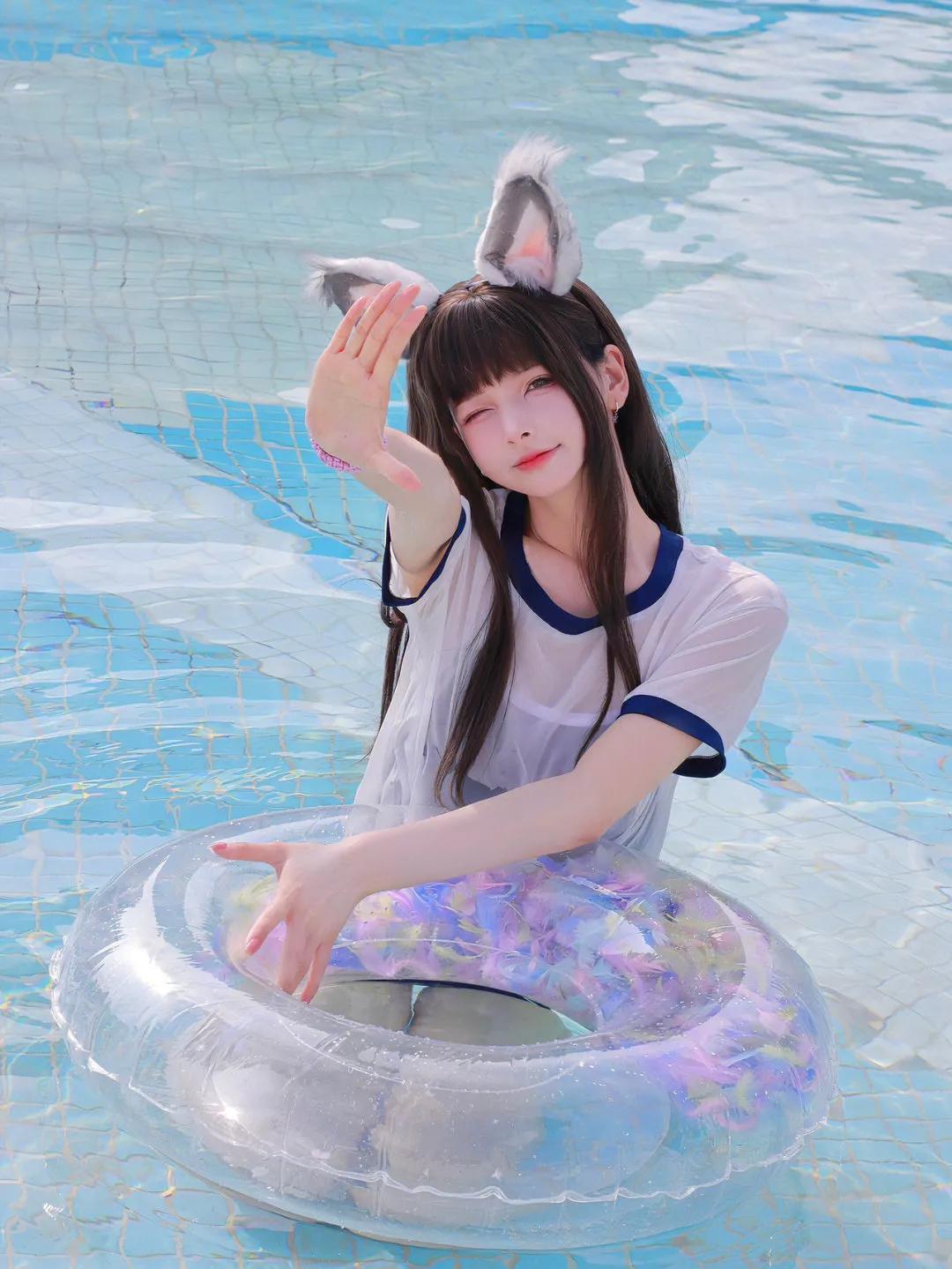 #summerlimited#swimming pool photo# Come and help walnuts - iNEWS