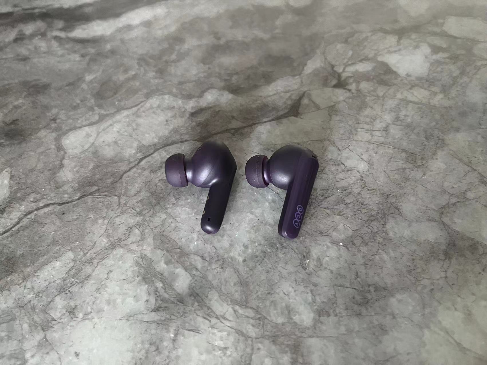 Hands-on experience of the purple shell QCY T13 X Bluetooth headset in ...