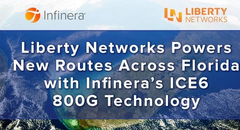 Liberty Networks and Infinera to Deploy ICE6 800G Coherent Optical ...