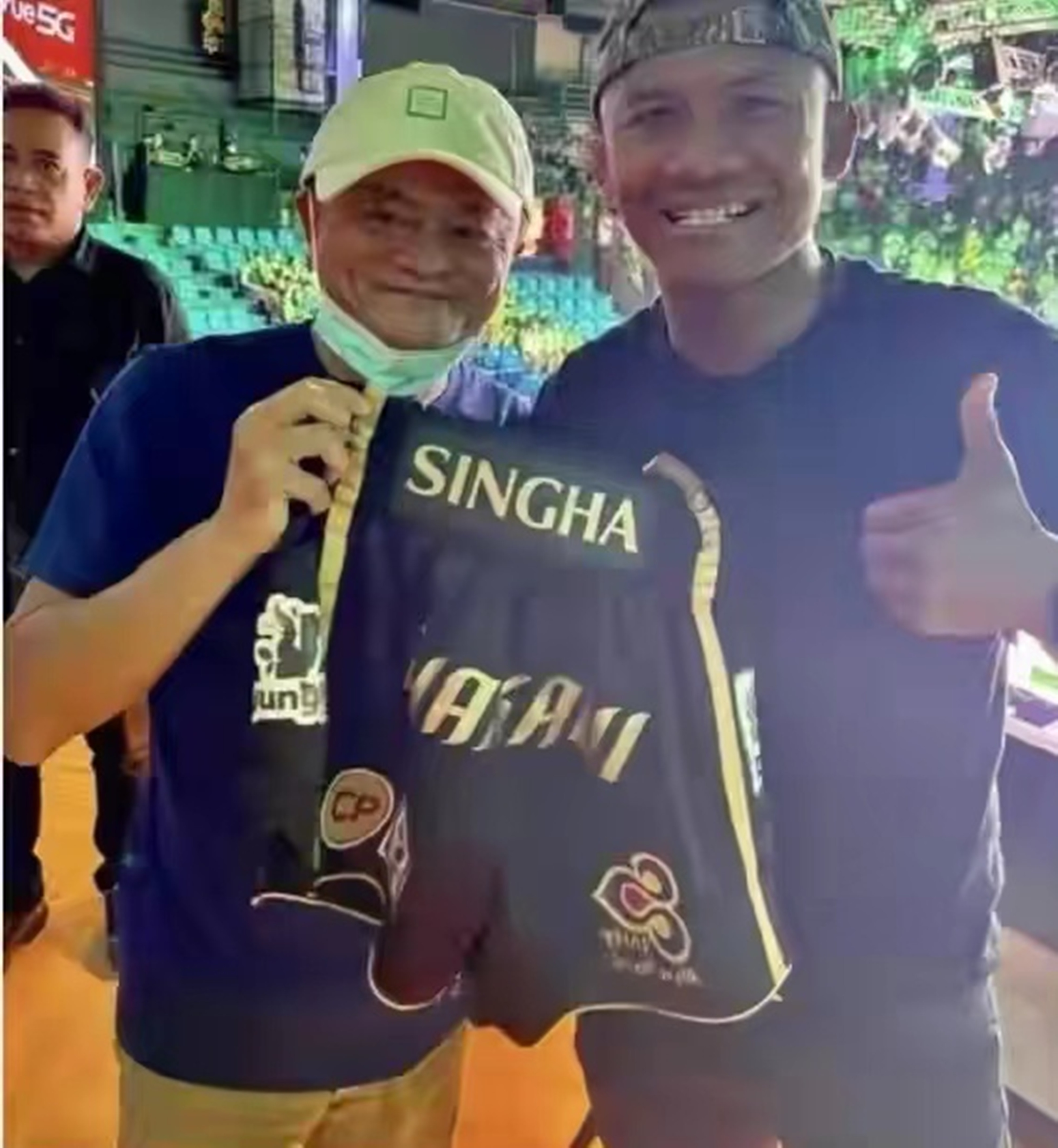 The 58-year-old Ma Yun is in Thailand for a "date to fight" Muay Thai ...