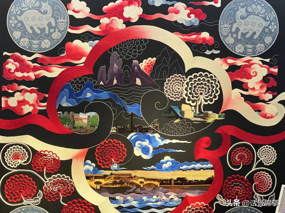 Continue to meet for a thousand years!Qiang embroidery "hand in hand ...