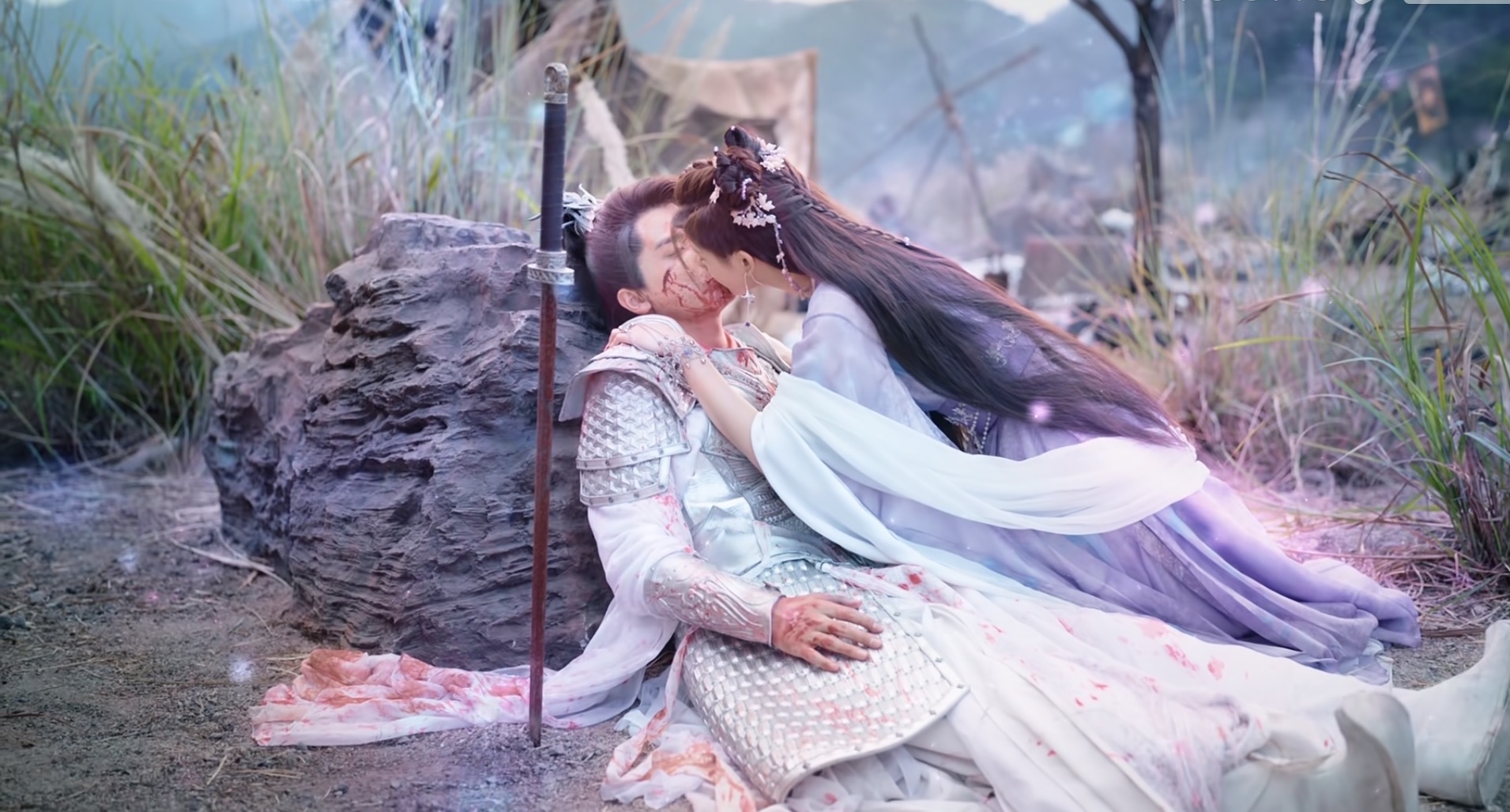 "Till The End Of The Moon" Sun Zhenni gave her first screen kiss, and the vixen and the young ...