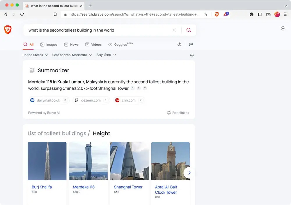 Brave search engine launches "Summarizer": using AI to provide more ...
