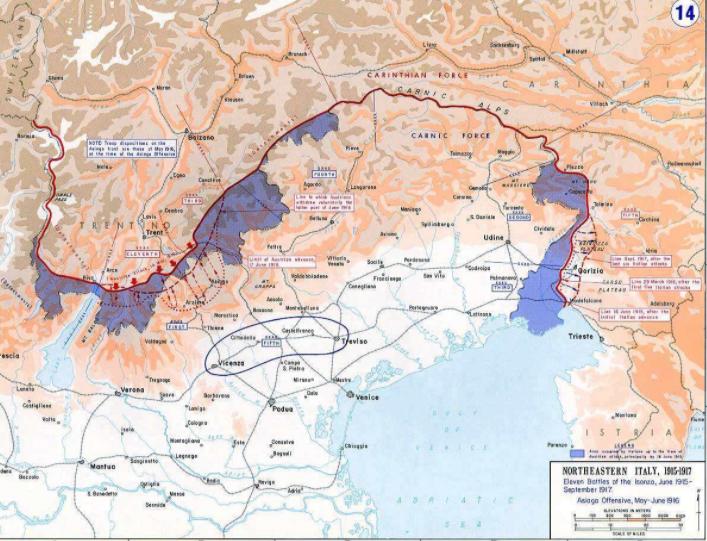 The Isonzo River: 12 battles, Italy fought the Austro-Hungarian Empire ...