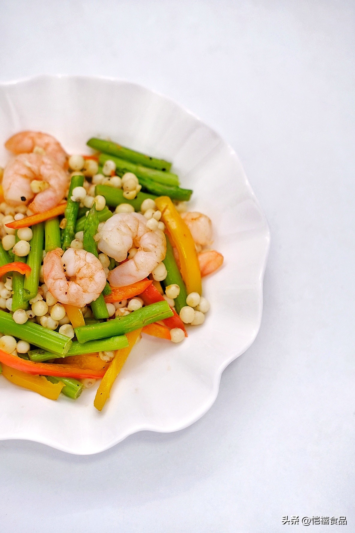 "Fried Chicken Head Rice with Asparagus and Shrimp" - Prymat Baume ...