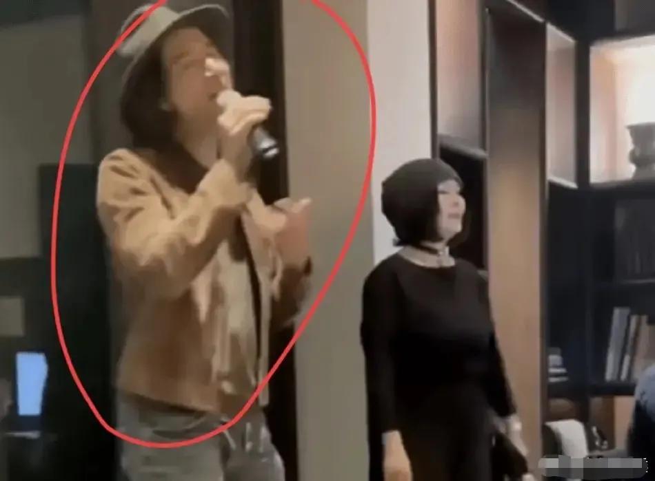 Wang Leehom Huo Jianhua's private party, singing to each other, Ruby ...