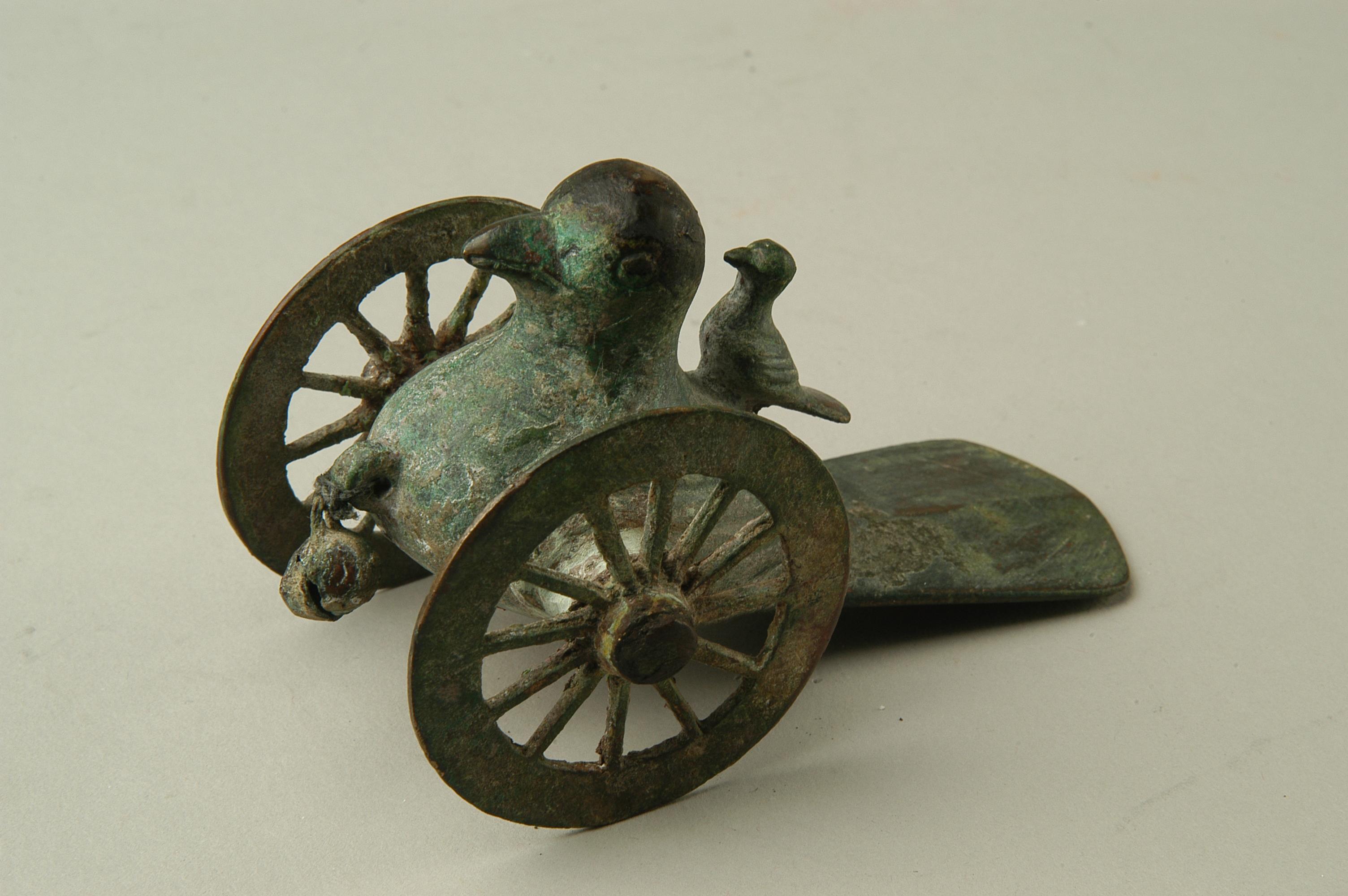 The "dove chariot" in ancient Chinese sculpture is believed to come ...
