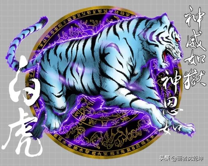 The four sacred beasts of the national tide, Qinglong, Baihu, Suzaku ...