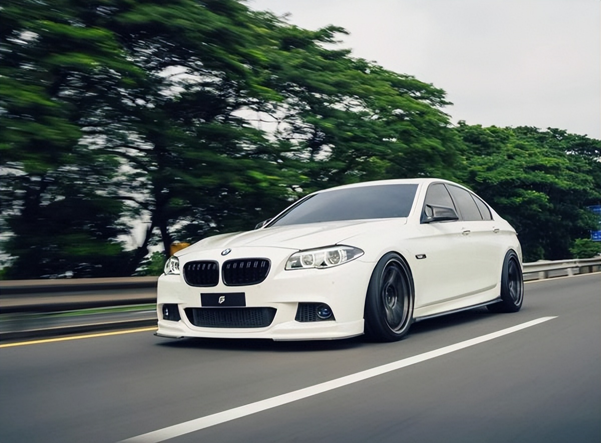 #Low-lying gentleman#BMW 525i#modified AIRBFT pneumatic shock absorber ...