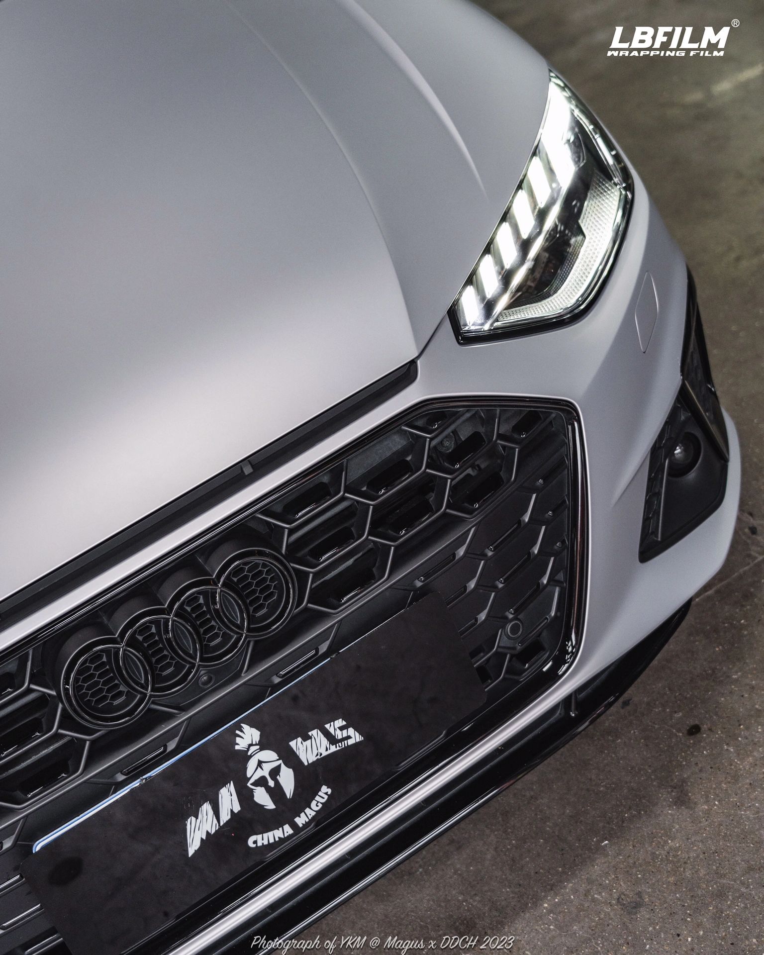 Audi LB color-changing film matte aluminum mercury, a color-changing ...