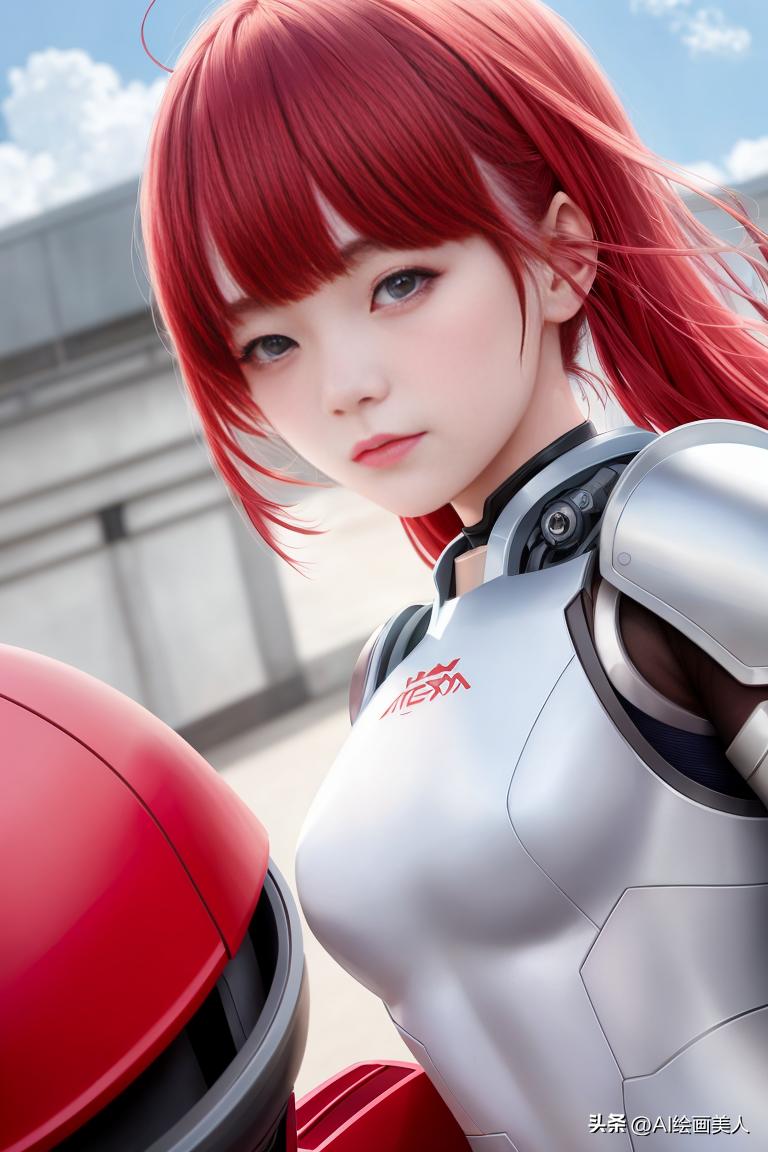 AI Photography: Girls dressed in pink and tender robots, charming! - iMedia