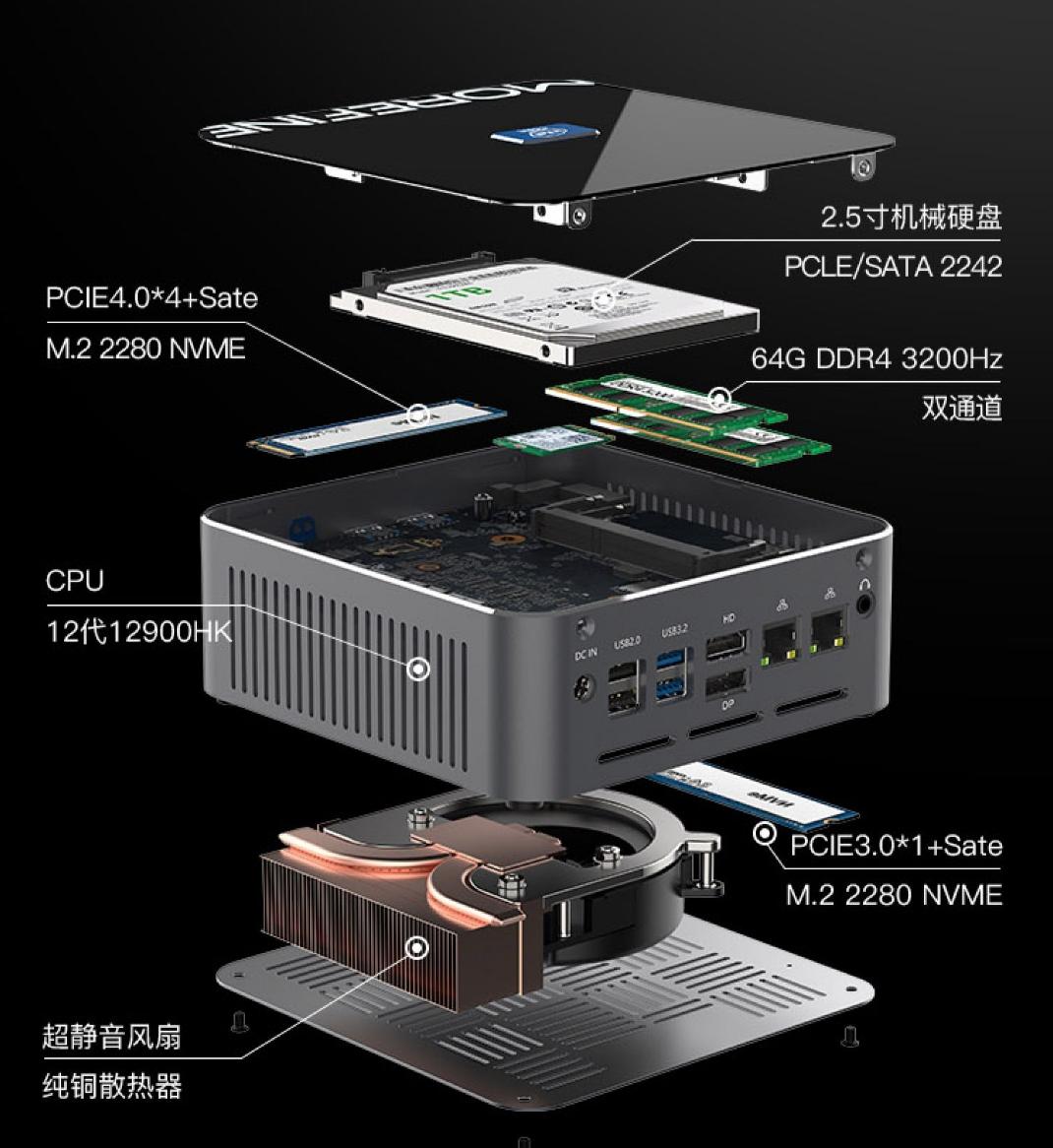 3 hard disk slots to expand the worry-free optional i9-12900H Is the ...