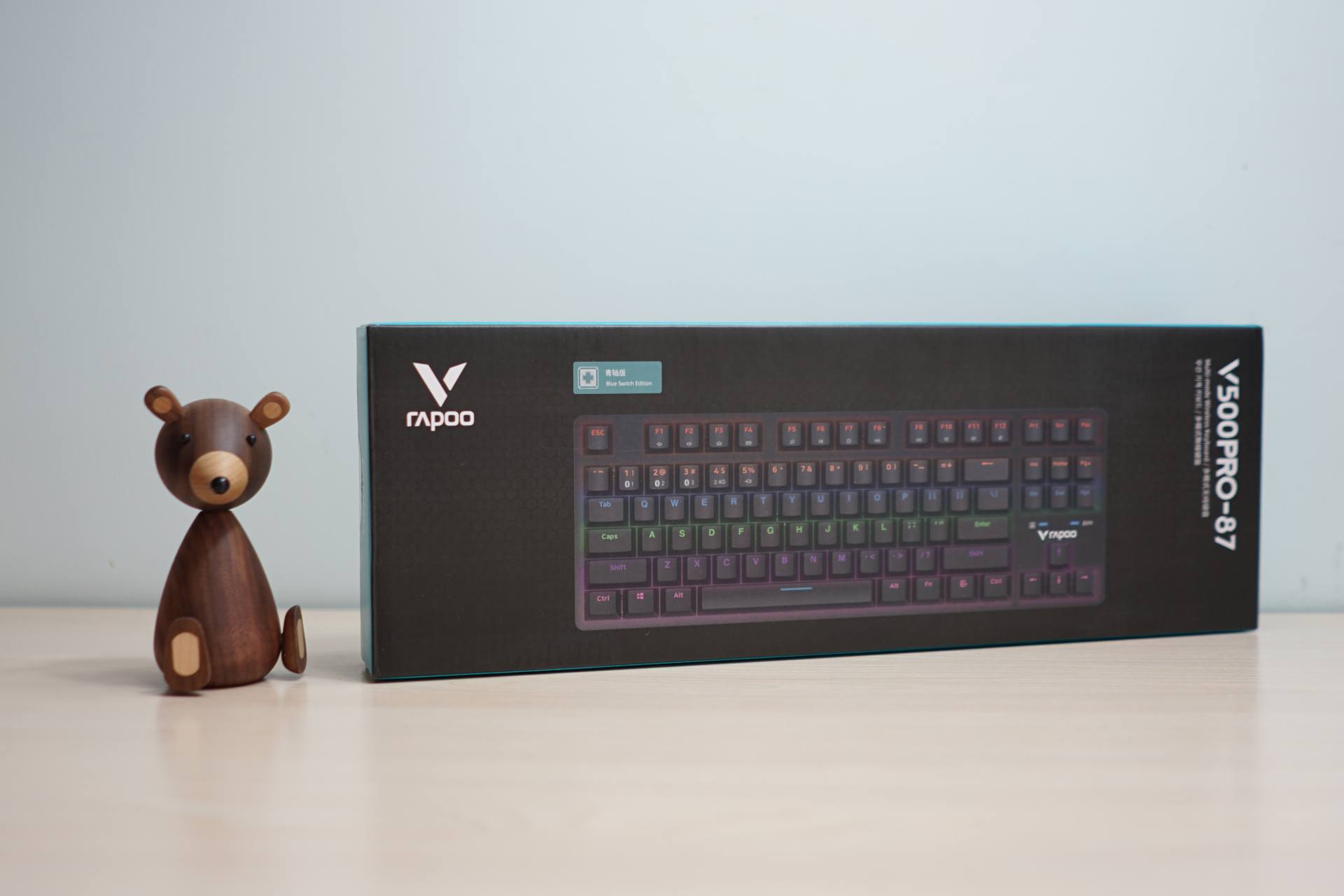 Rapoo V500 PRO-87 wireless multi-mode mechanical keyboard: both gaming and office - iNEWS