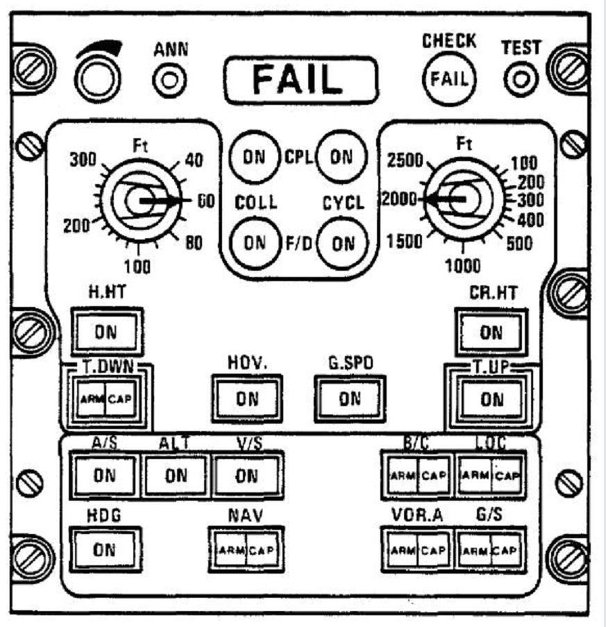 Helicopter airborne electronic equipment CDV155 flight command computer ...
