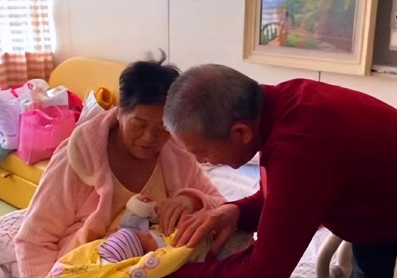 A 50-year-old mother and a 50-year-old grandma are walking their babies ...