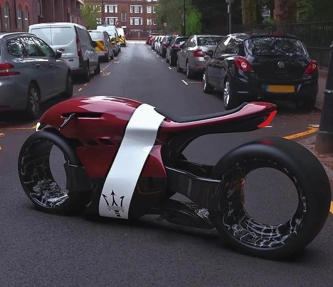 Maserati's concept motorcycle, the alien is the sense of sight, what ...