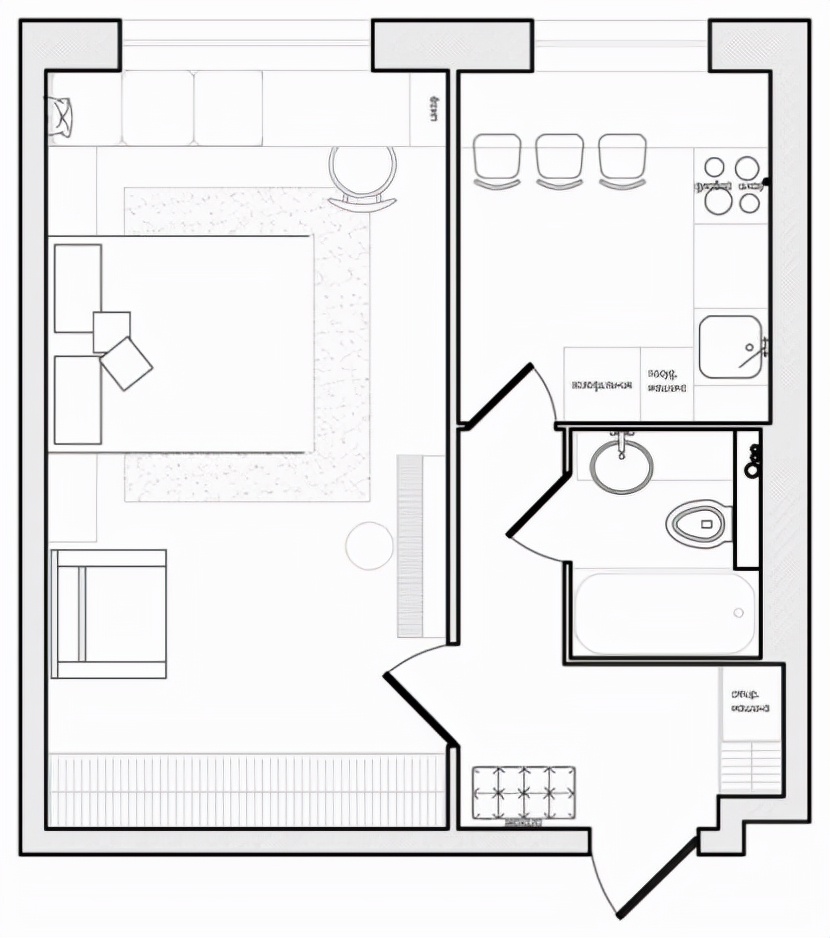 Maybe we only have a house of 32 square meters, but we can still live ...