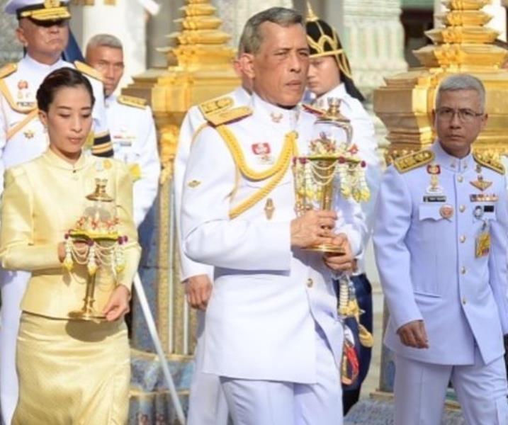 The King of Thailand has "two faces", showing his affection with Suthida in public, but his eyes ...